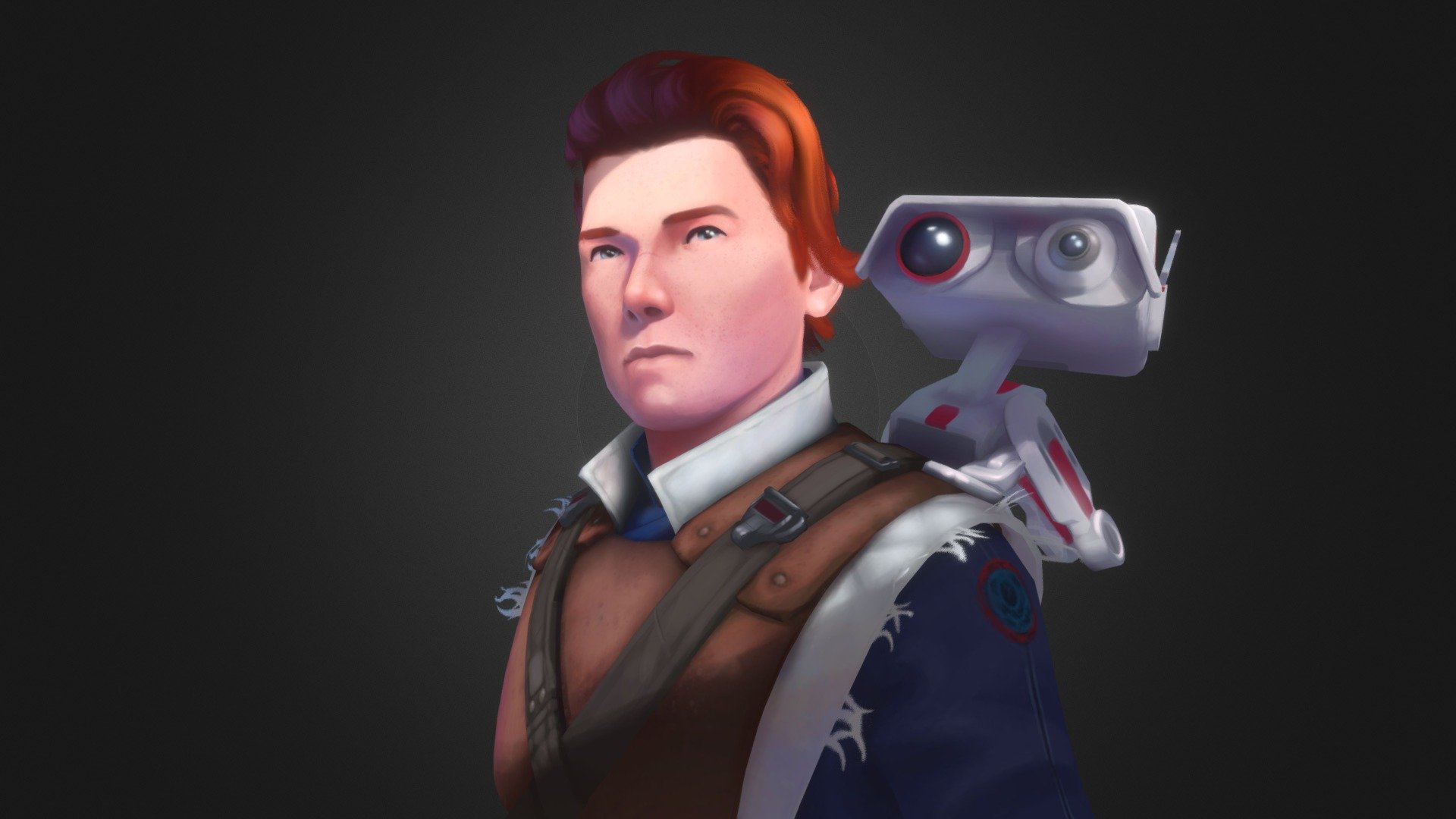 Cal and BD-1 - 3D model by Billie (@billiestray) [10fb9bc] - Sketchfab