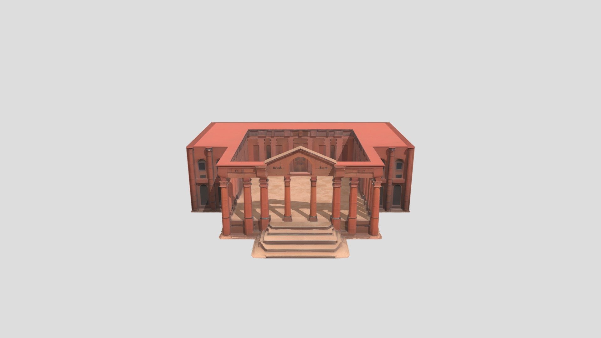 Temple of Hatra Iraq Ancient architecture - Download Free 3D model by ...