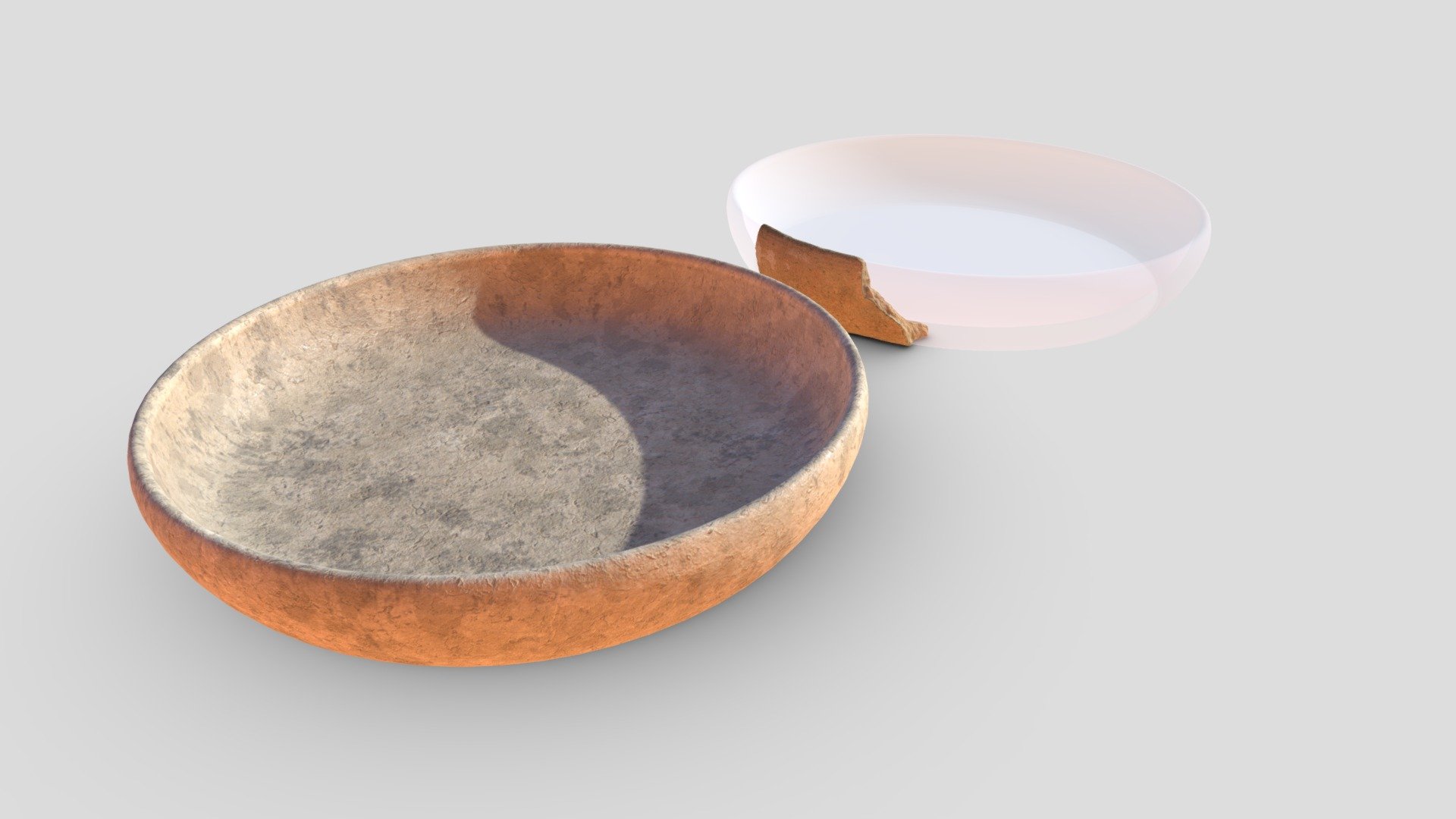 Prato De Cerâmica Comum - Coarse Ware Plate - 3D model by Horta da ...