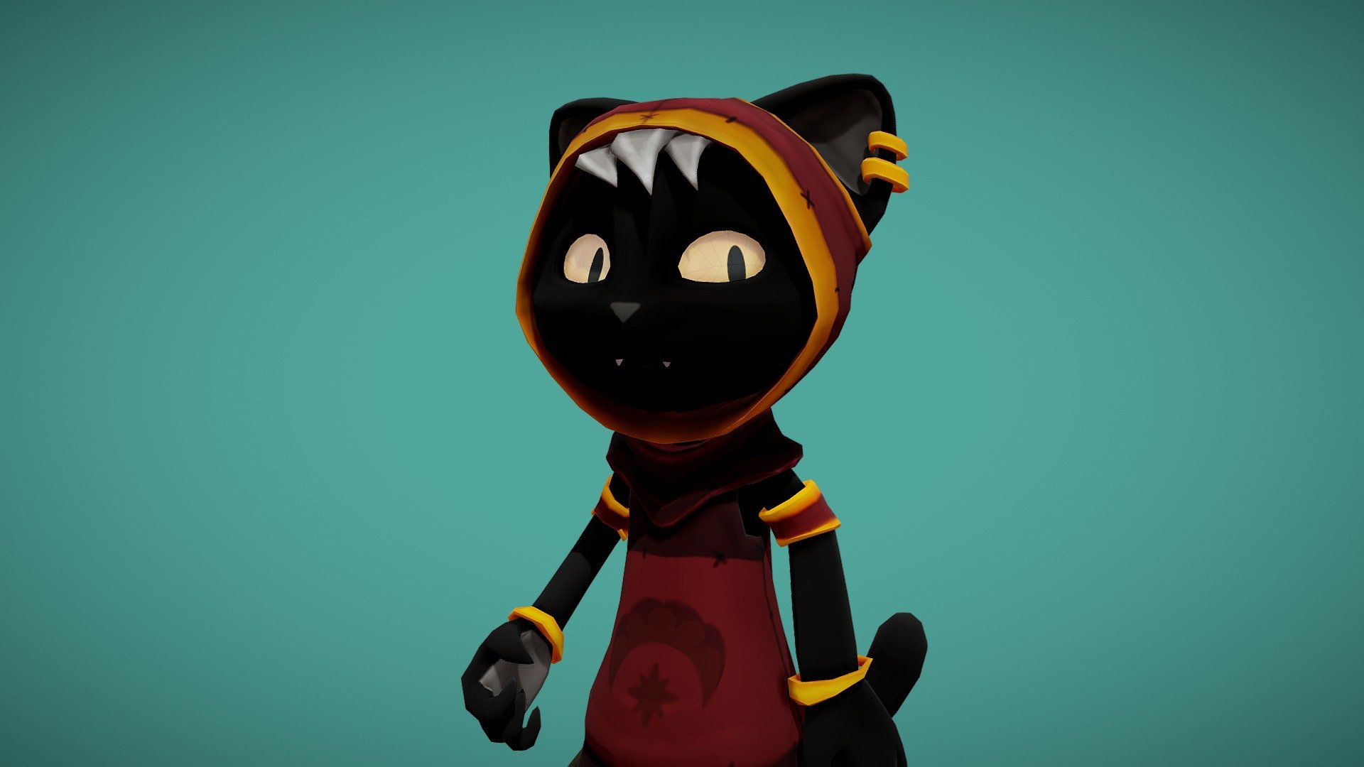 Cat Charakter (Moon Tale) - 3D model by Das Pana (@daspana) [1101e33 ...