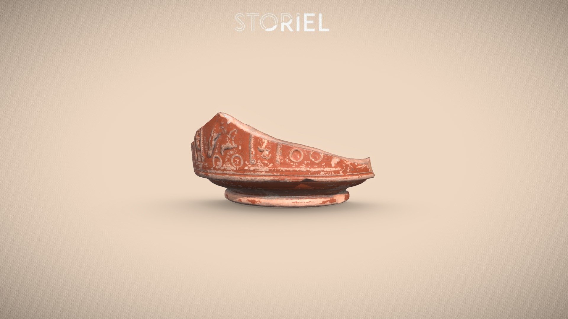 Llestr Samiaidd / Samian ware - 3D model by Storiel [1102f97] - Sketchfab