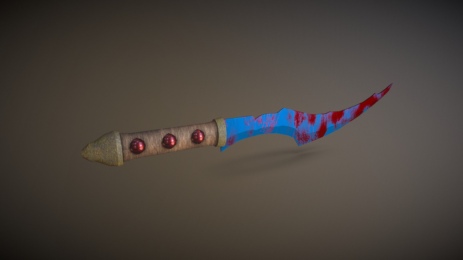 dagger with blood - 3D model by Marion.Maurin [1104461] - Sketchfab