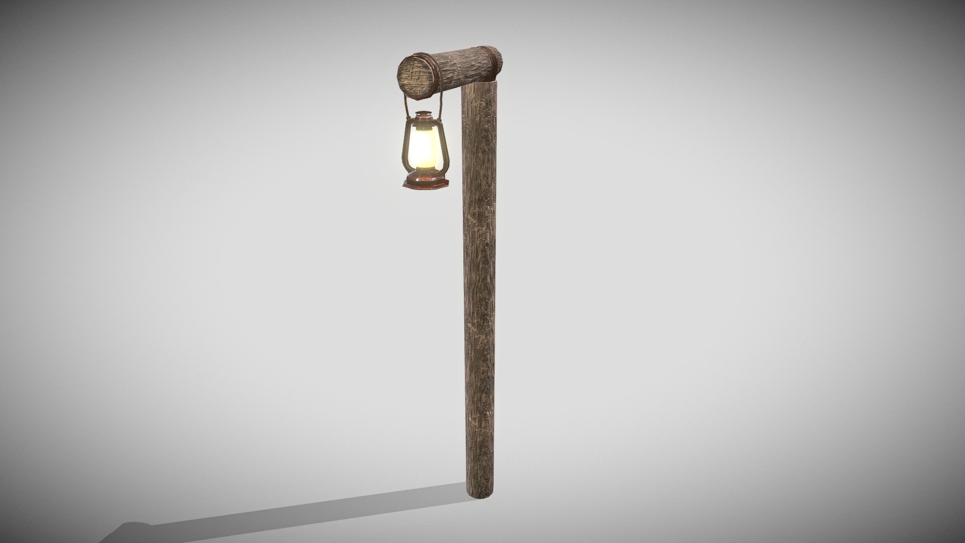 Western Street Light - 3D model by Lewis.Degg [1104776] - Sketchfab