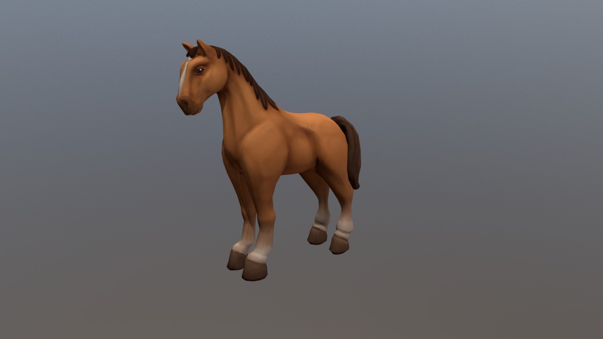 Horse-lowPoly - 3D model by le0tard [1105b16] - Sketchfab