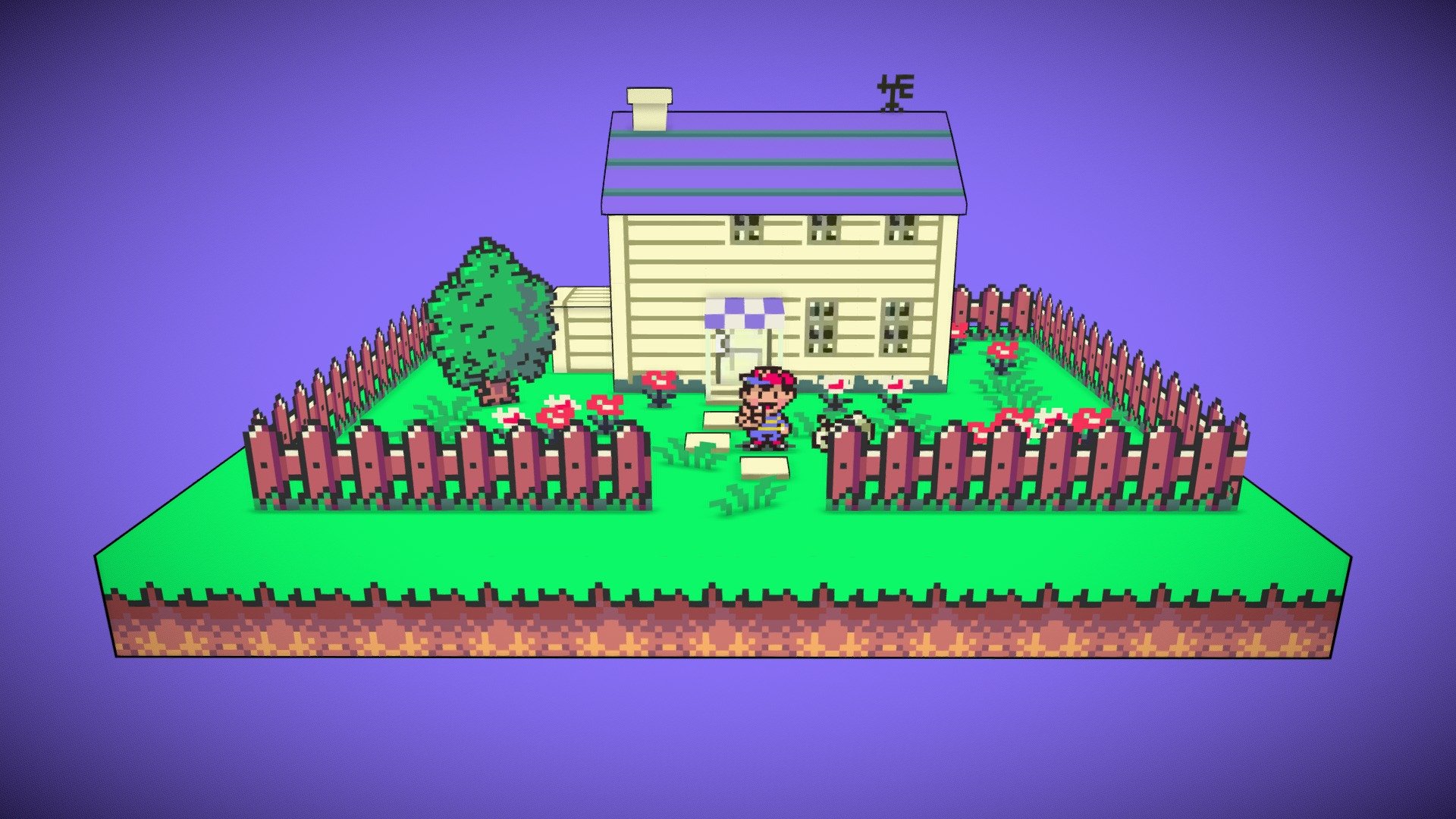 Ness's House (Earthbound) - 3D model by LowPolyJack (@JackQuentinForde ...