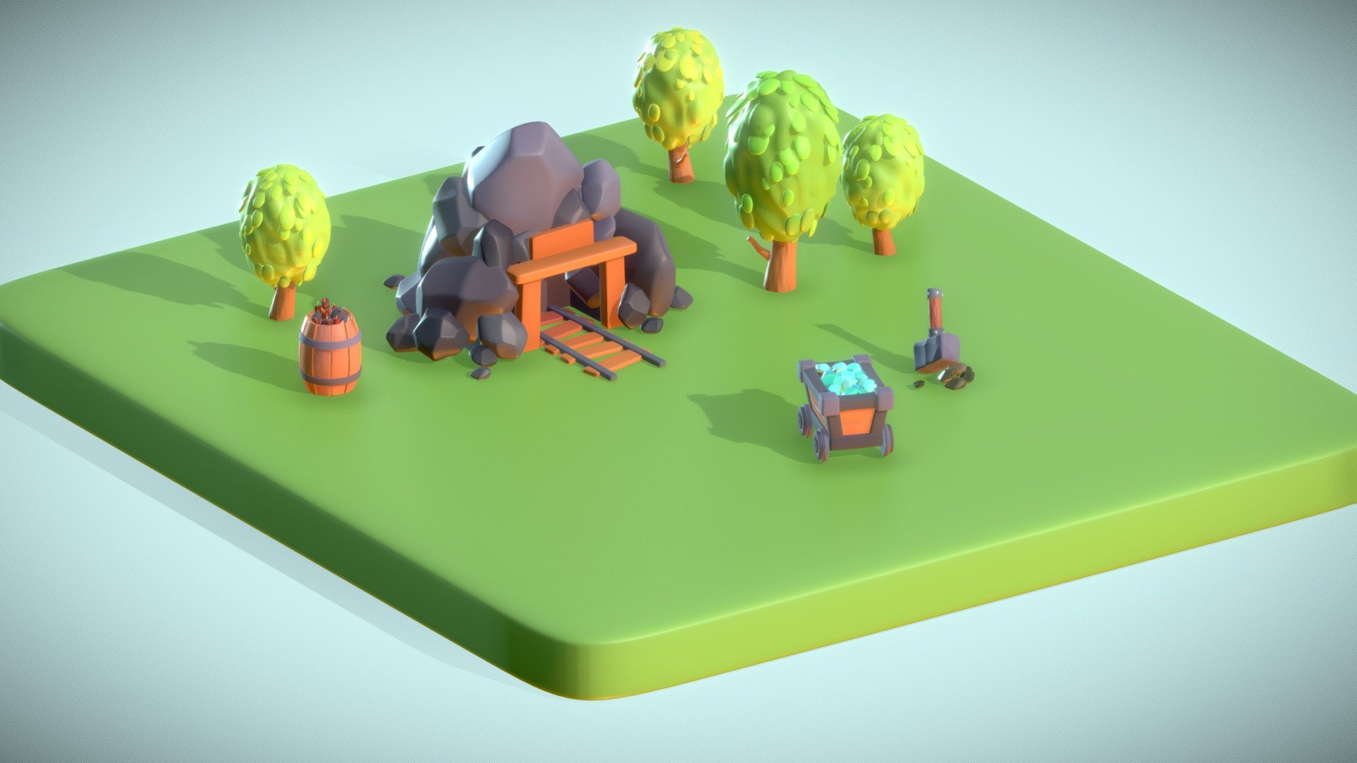 [XYZ Homework] Mine - Download Free 3D model by Kukuruzenok [11070a7 ...