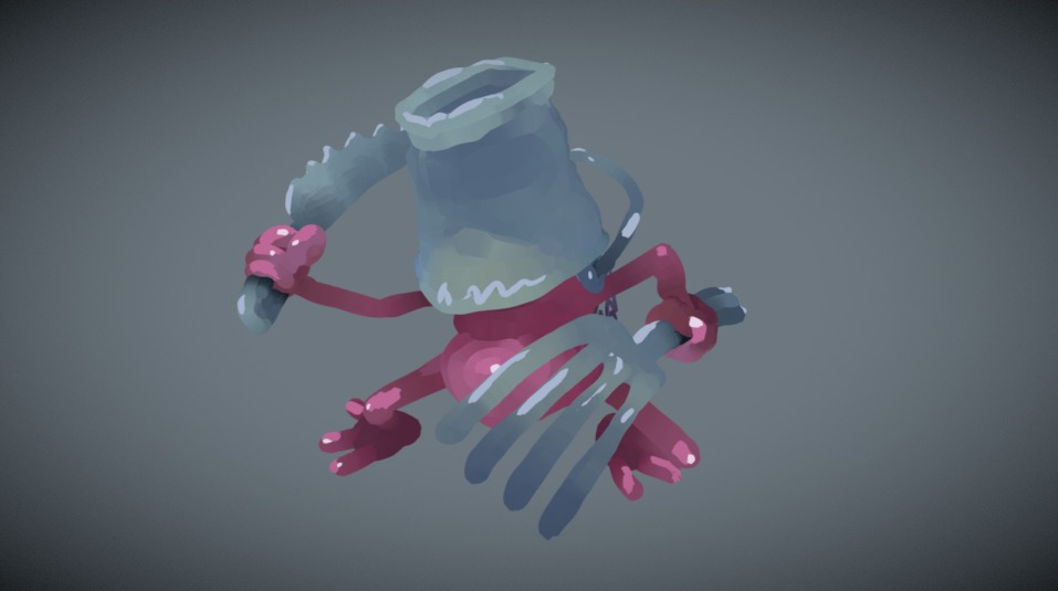 Bucket Knight - 3D model by naam [1108f0d] - Sketchfab
