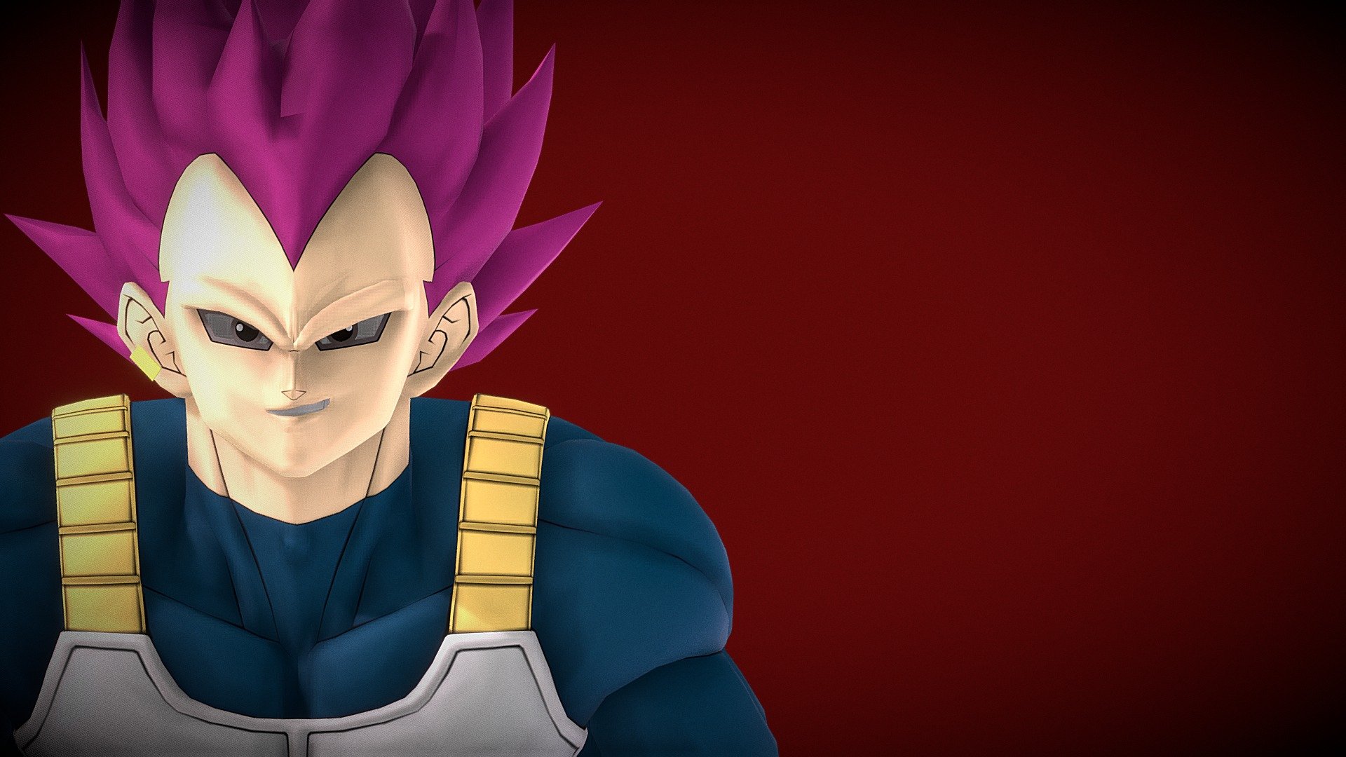 (RIGGED) Vegeta Ultra Ego (DBFZ).|| DBS MANGA - Download Free 3D model ...