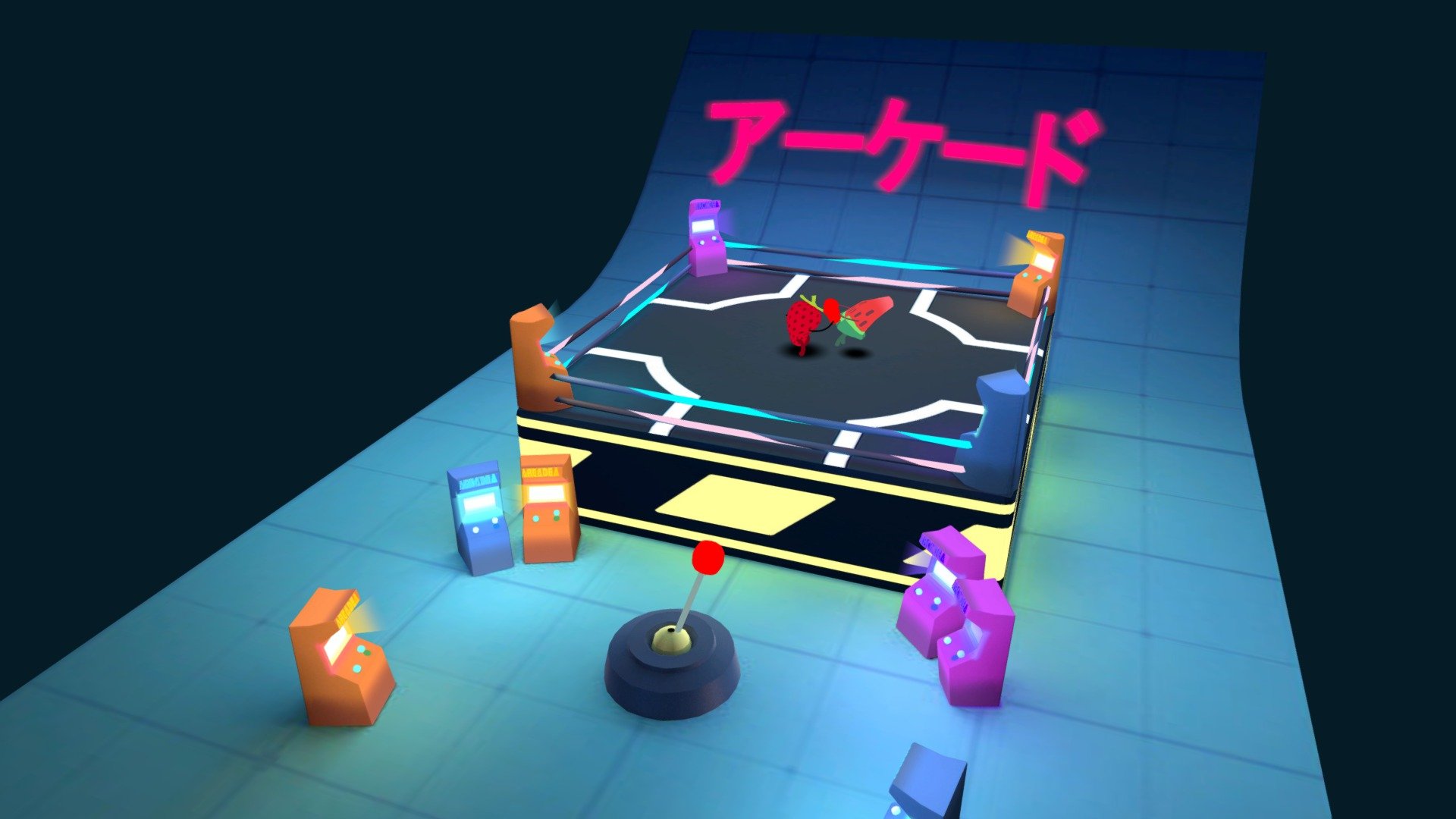 Arcade Arena Fruit Boxing - 3D model by Tiago Barracha (@tbarracha ...