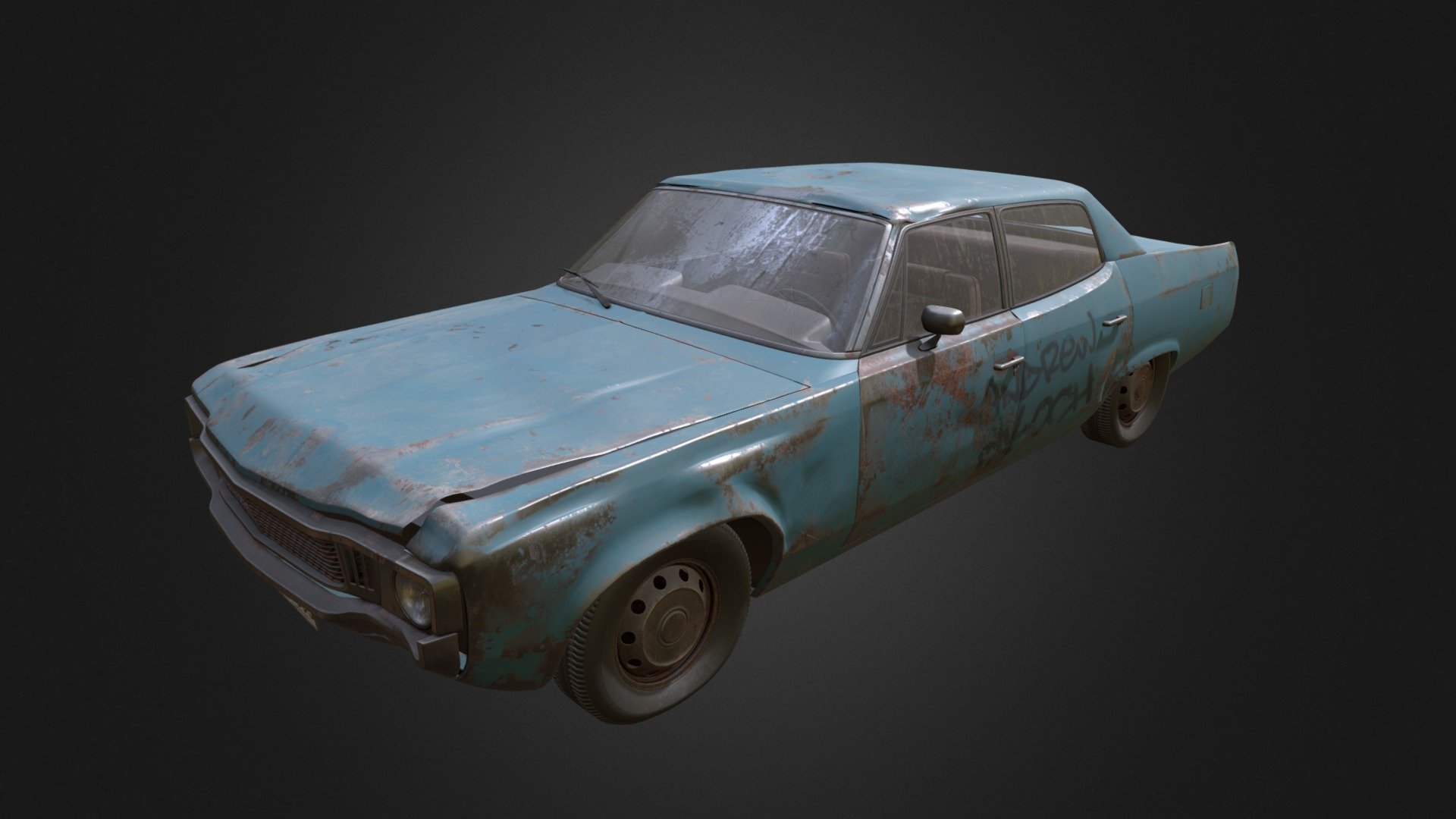 Abandoned Car 1 - Buy Royalty Free 3D model by Studio 795 (@studio_795 ...