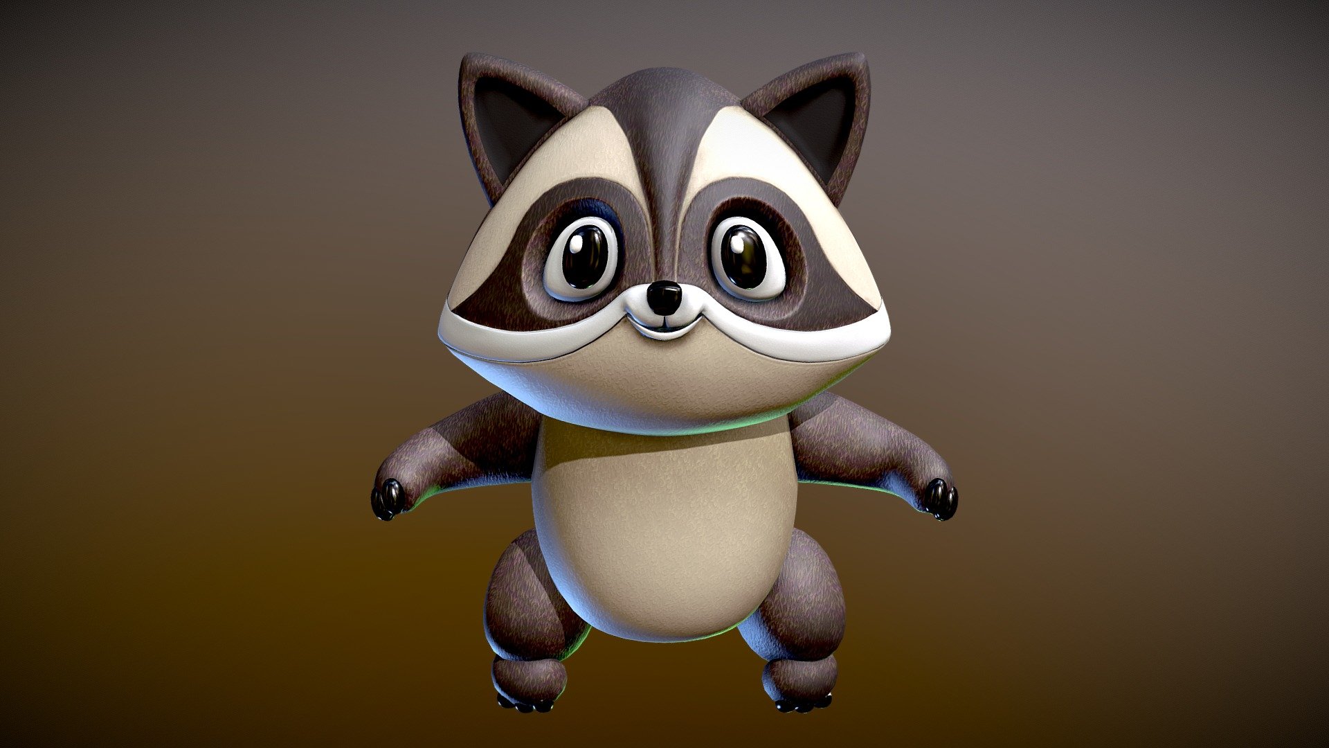 Raccoon - 3D model by Korneev Nikita Kirillovich (@nikitakorneev89 ...