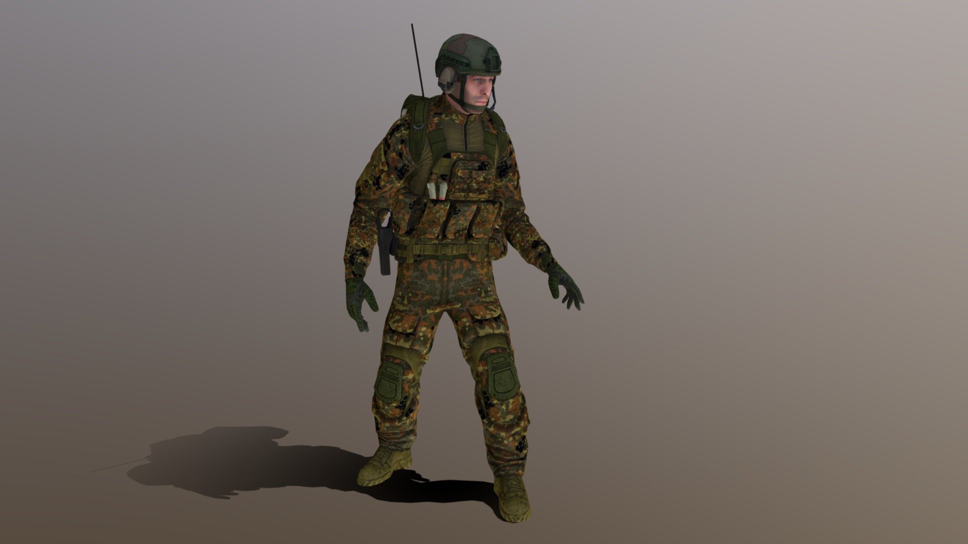 German KSK operator - rigged - Download Free 3D model by 42manako ...