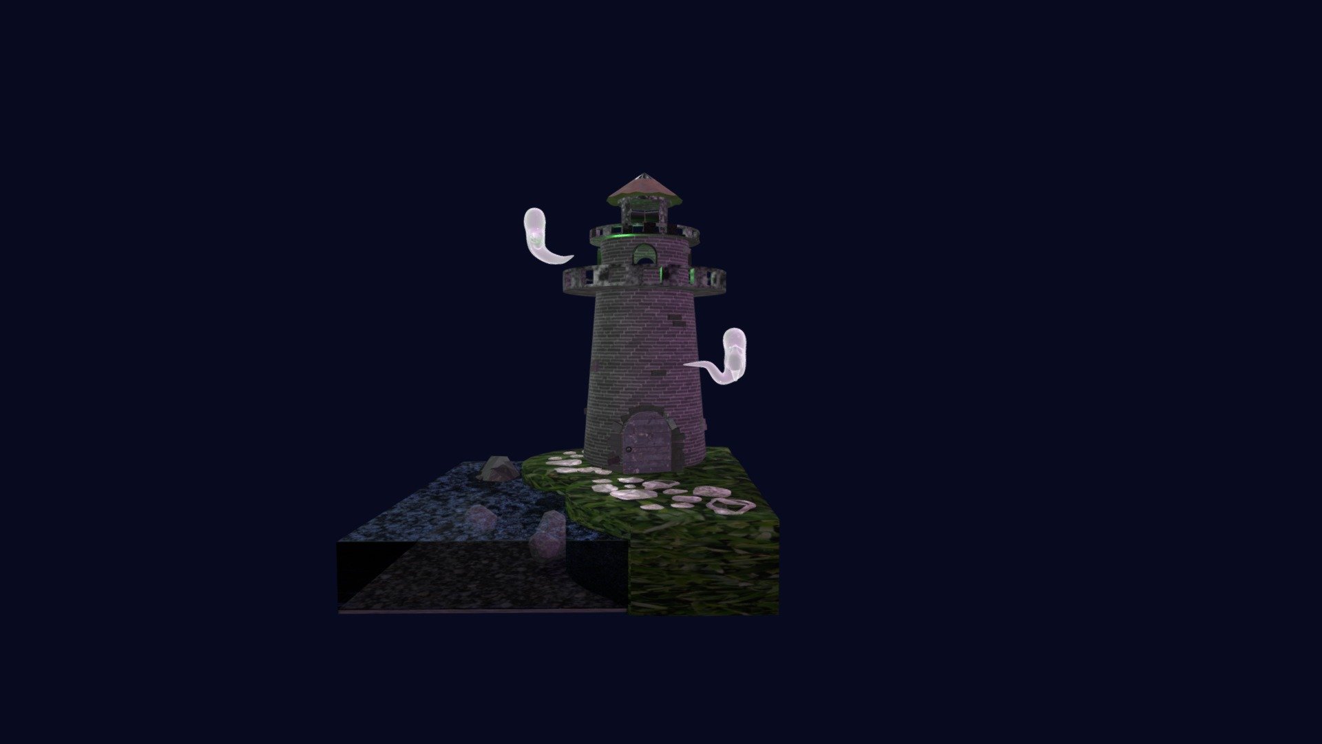 Haunted Lighthouse - 3D model by aleni05 [110deee] - Sketchfab