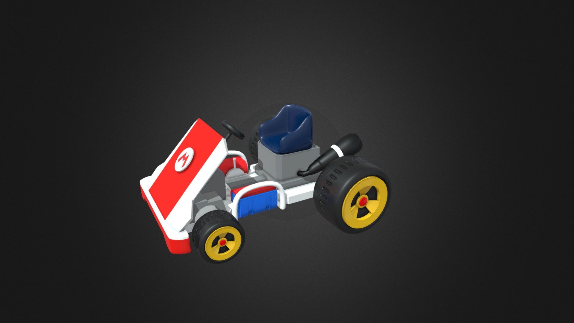 Mario Car - 3D model by Jake (@X1F4) [111036b] - Sketchfab