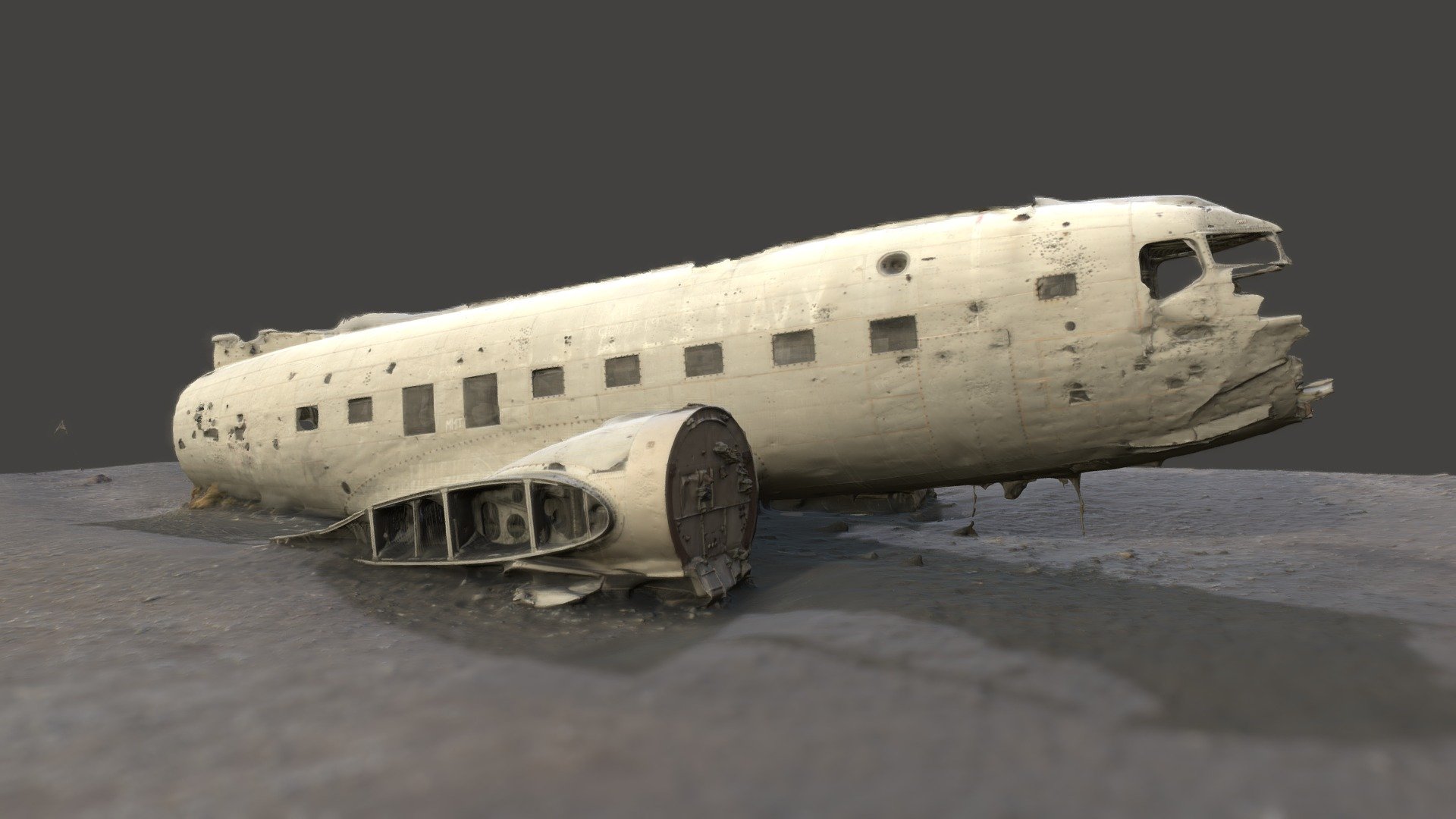 U.S. NAVY PLANE WRECK, ICELAND - Buy Royalty Free 3D model by l o u i s ...