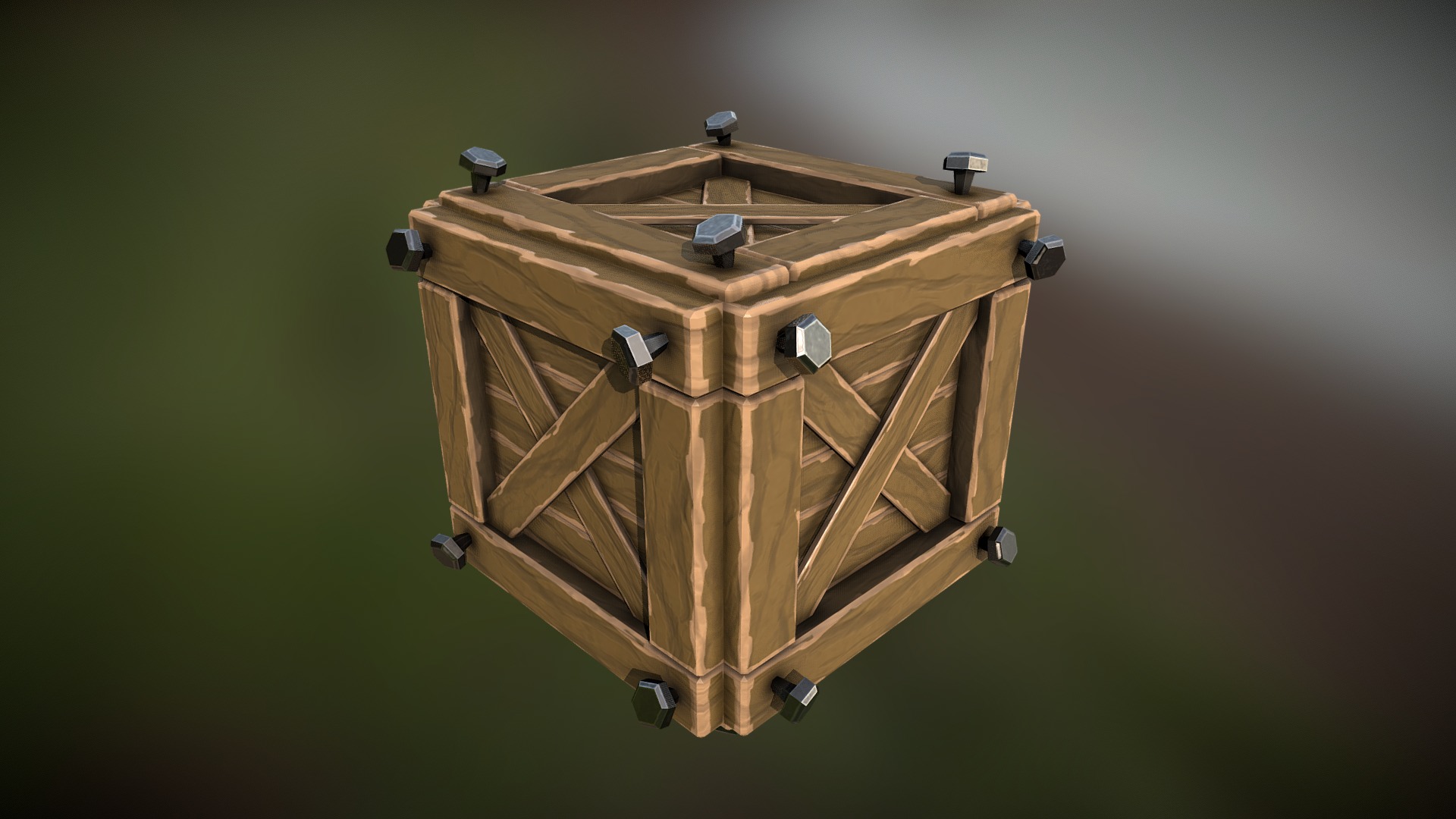 Stylized Wooden Crate - 3D model by Billy Jackman (@billyjackman3d ...