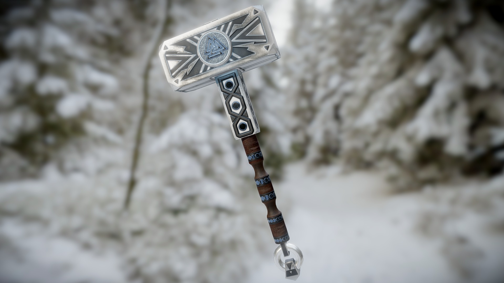 Valknut Hammer - 3D model by jeydia (@jeydi) [111ec52] - Sketchfab
