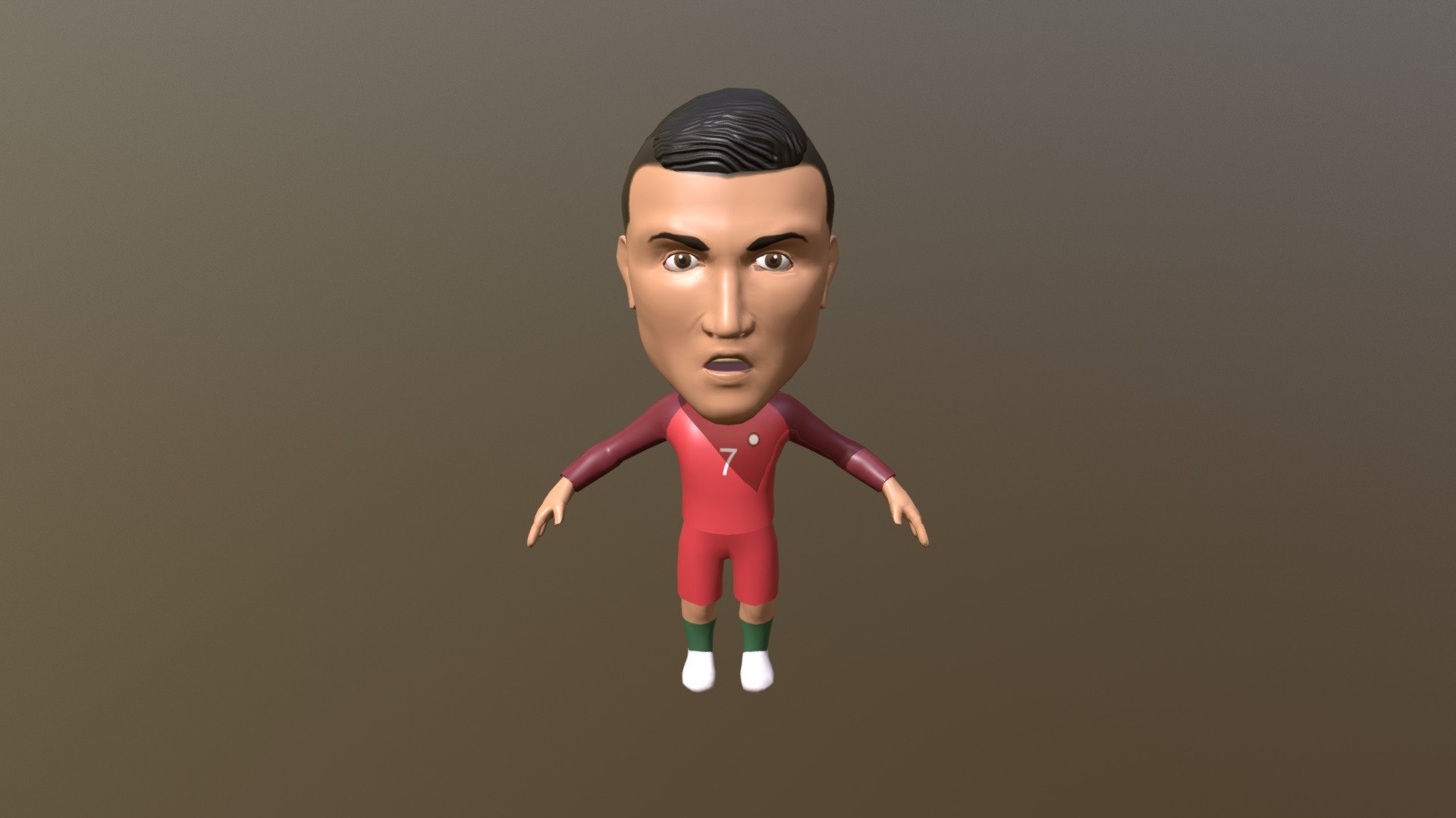 Cristiano Ronaldo - 3D model by sergio (@sergio9024) [111ec8a] - Sketchfab