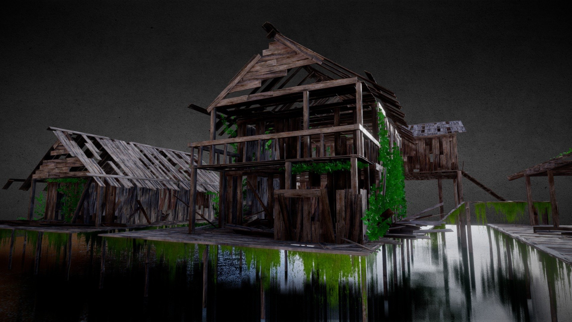 Abandon Wooden Swamp House - Buy Royalty Free 3D model by Nicholas-3D ...