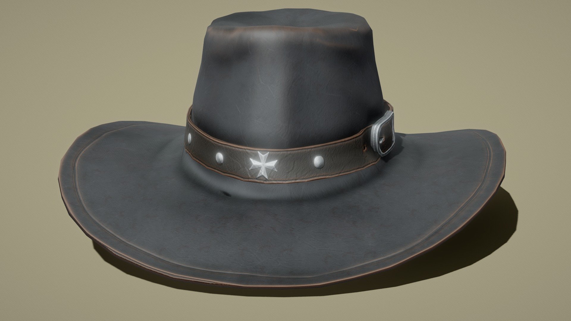 low_poly COWBOY HAT🎩 - Download Free 3D model by Inari3D (@Inari_Green ...