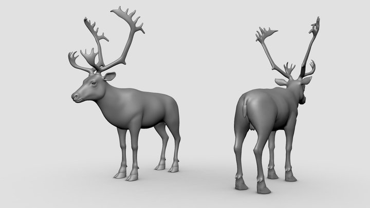 Reindeer 3D models - Sketchfab