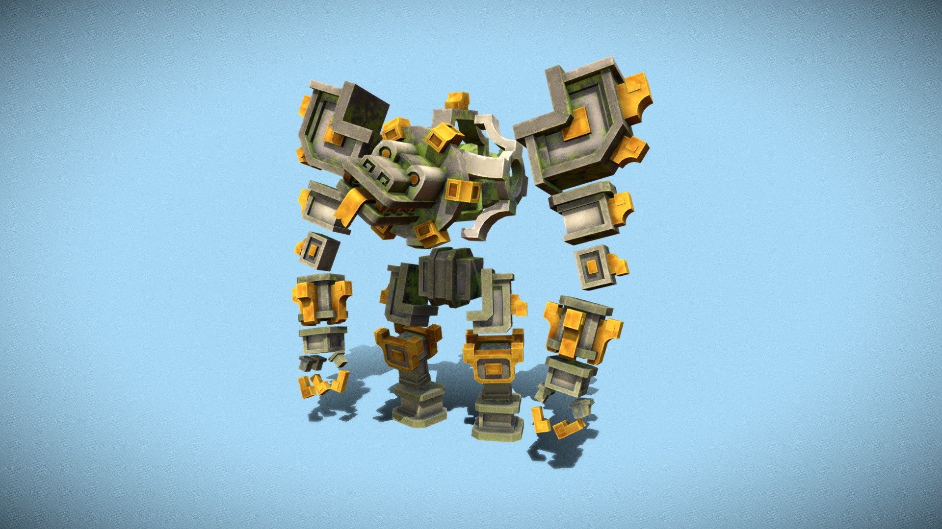Ancient Golem - 3D model by Etienne Sachot (@Berzing) [1121d46] - Sketchfab