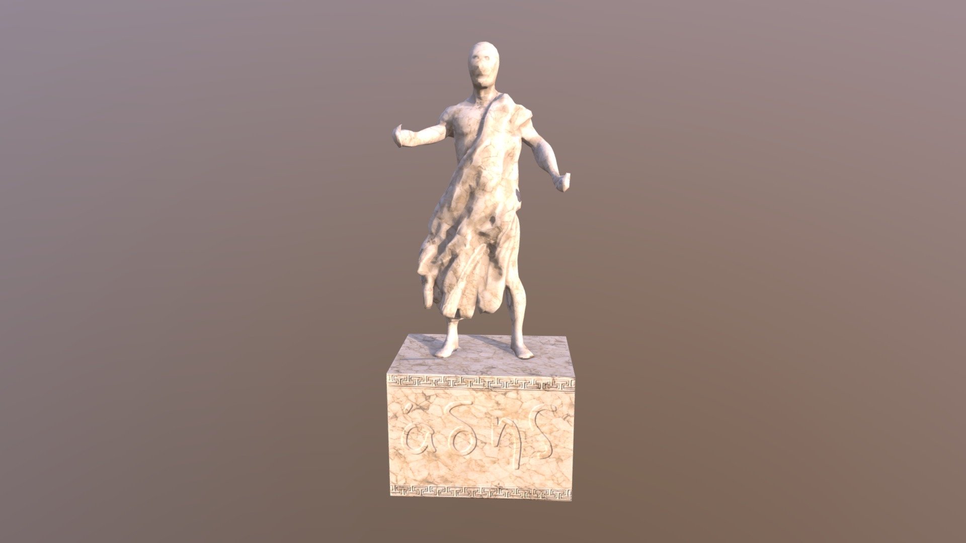 Greek Statue Low poly - 3D model by Athan Samaras (@Thanatos47 ...