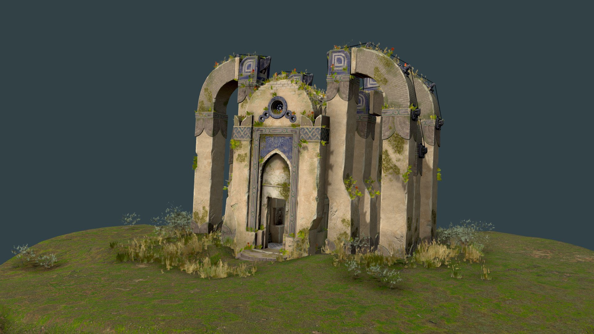 Walking Temple - 3D model by Daniel Rachbauer (@Goagarts) [1123aed ...