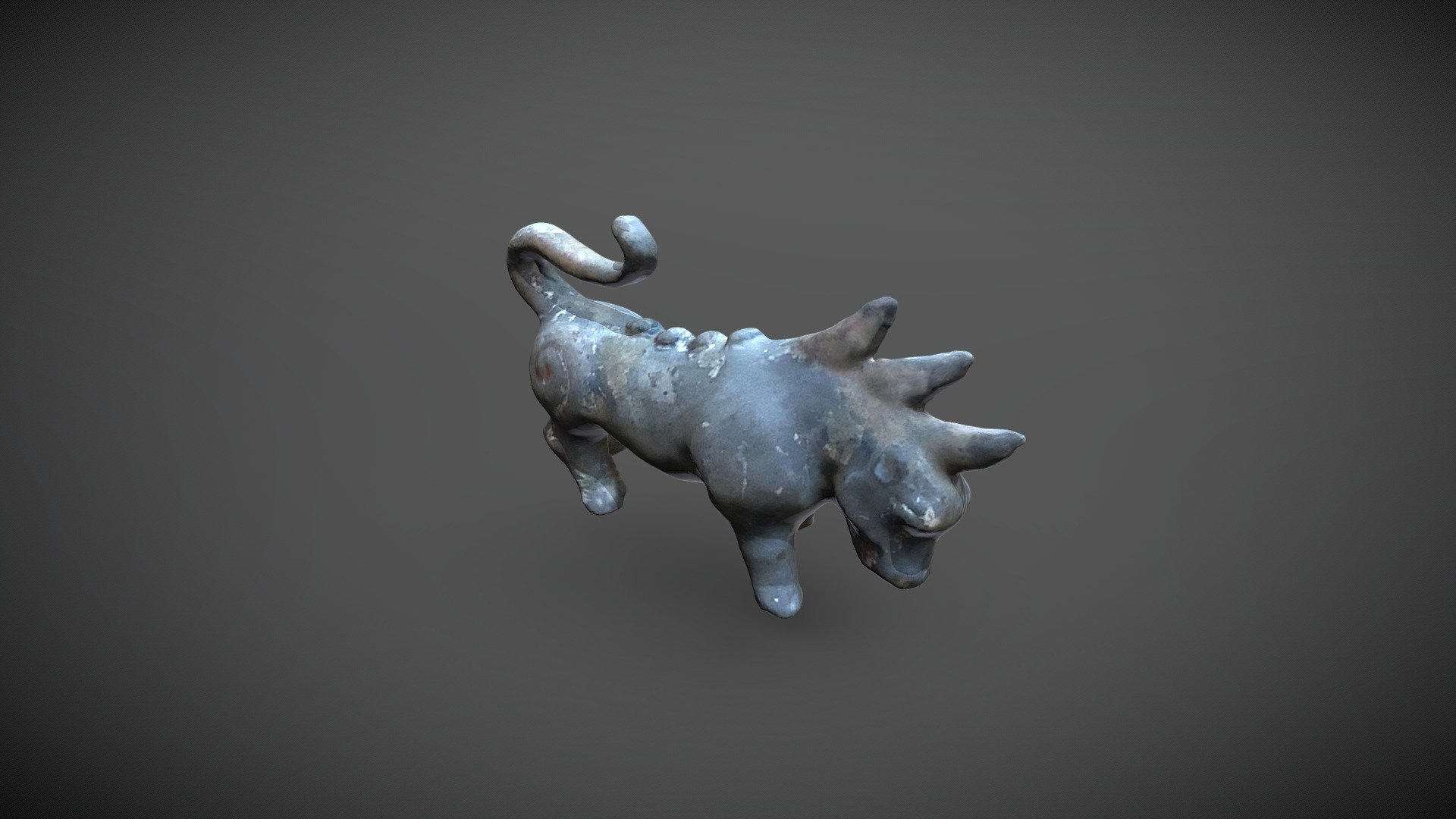 Tomb Figurine of a Tricorn Mythical Animal - 3D model by sabrina ...
