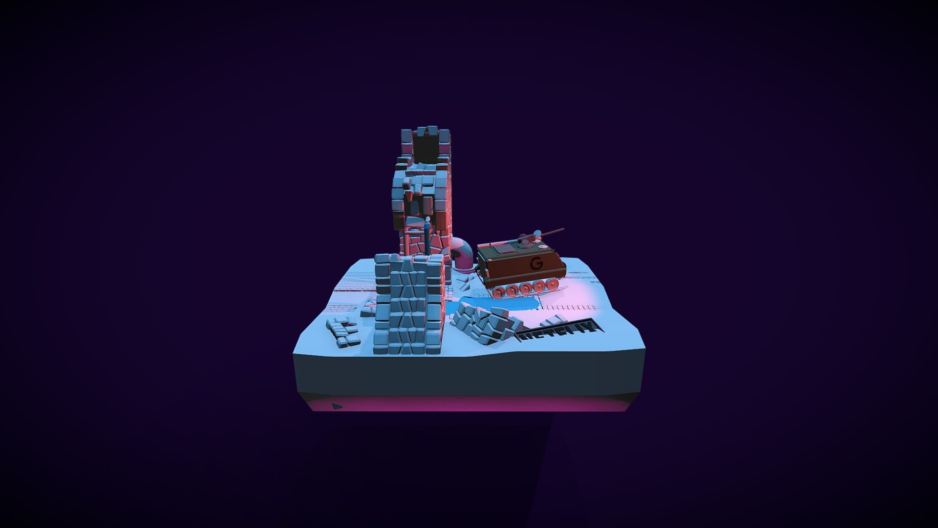 Low poly ruins - 3D model by gundwight21 [1124068] - Sketchfab