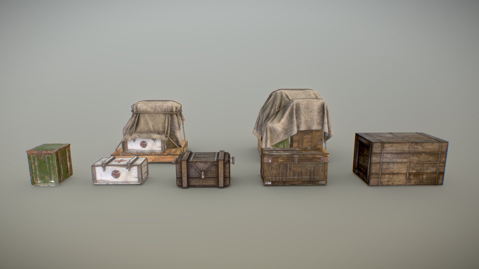 Supply Boxes - 3D model by Xorxe [1125ef0] - Sketchfab