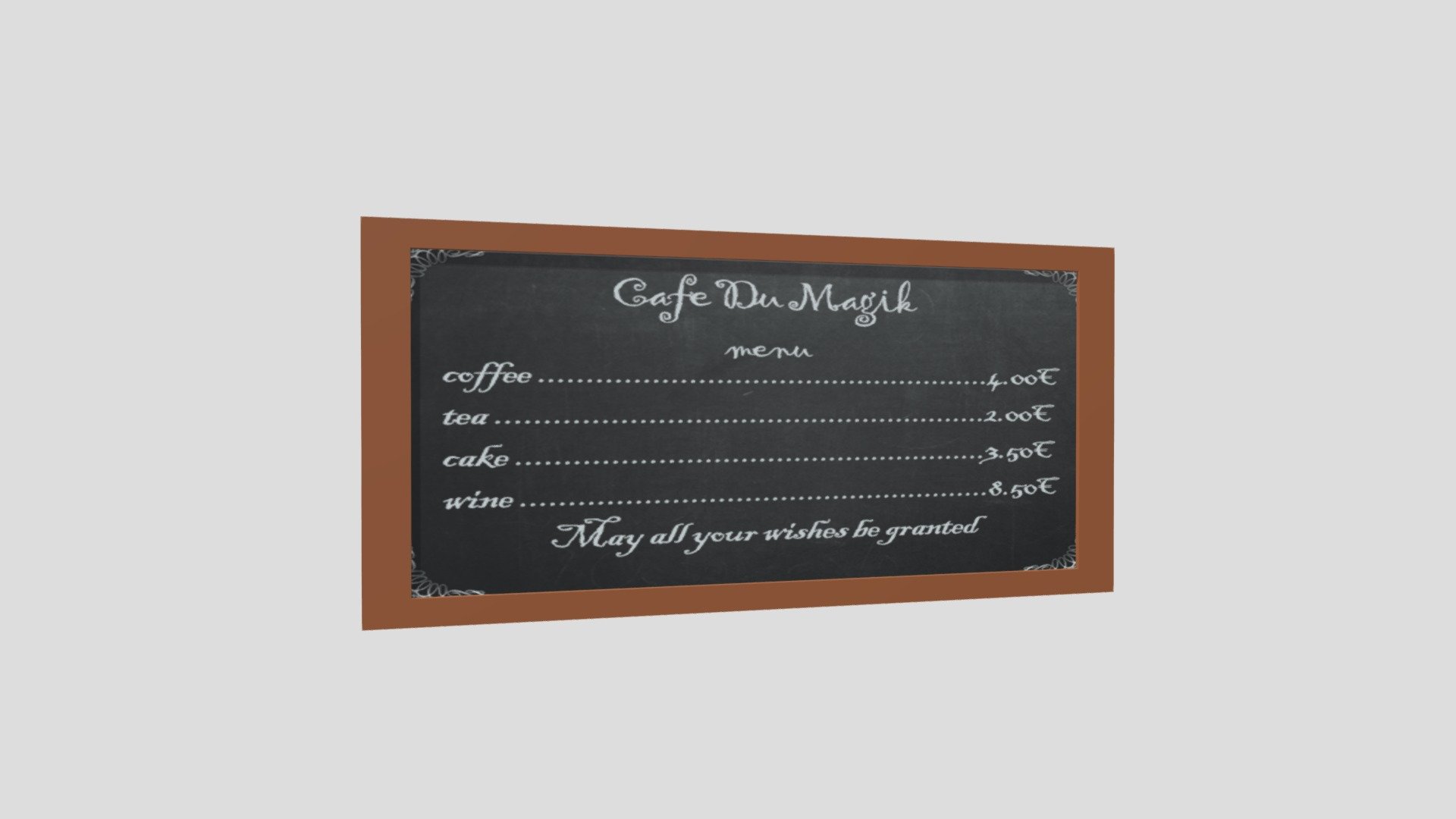 Menu - Download Free 3D model by roxyspring [112b50b] - Sketchfab