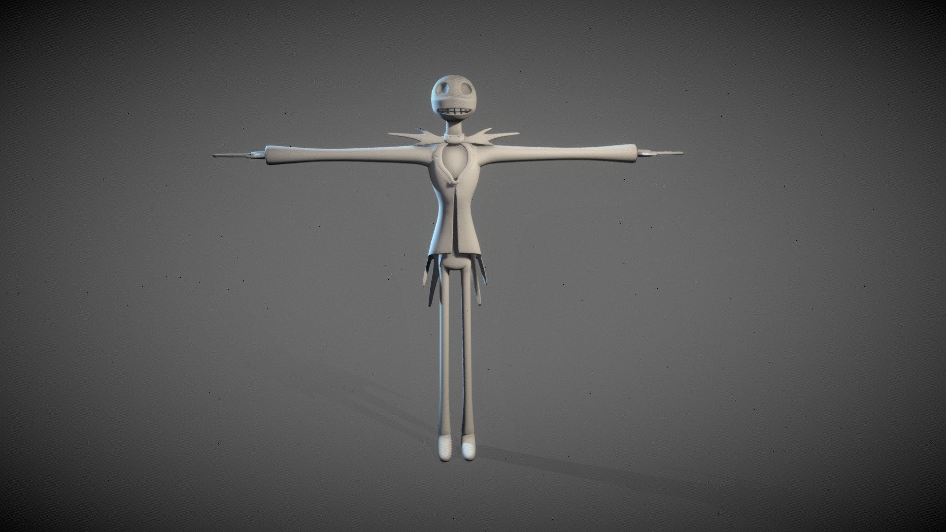 Jack Skellington t-pose - 3D model by Pinguale [112e28d] - Sketchfab