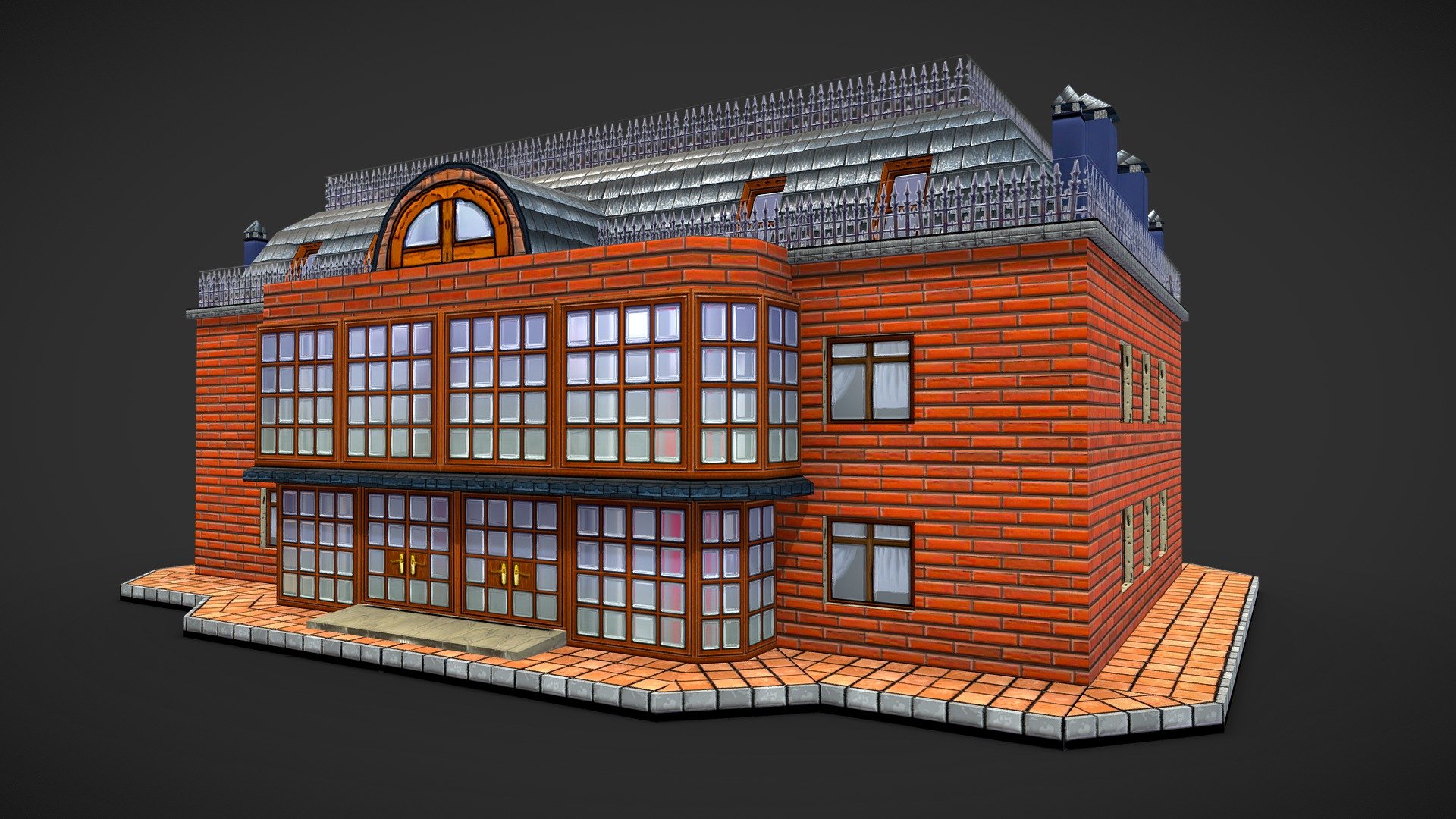 Toon Textured Building - Buy Royalty Free 3D model by Realtime ...