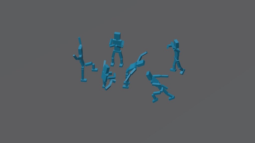 6 Men 1 Fight Scene - 3D model by Jkolb [1132dad] - Sketchfab