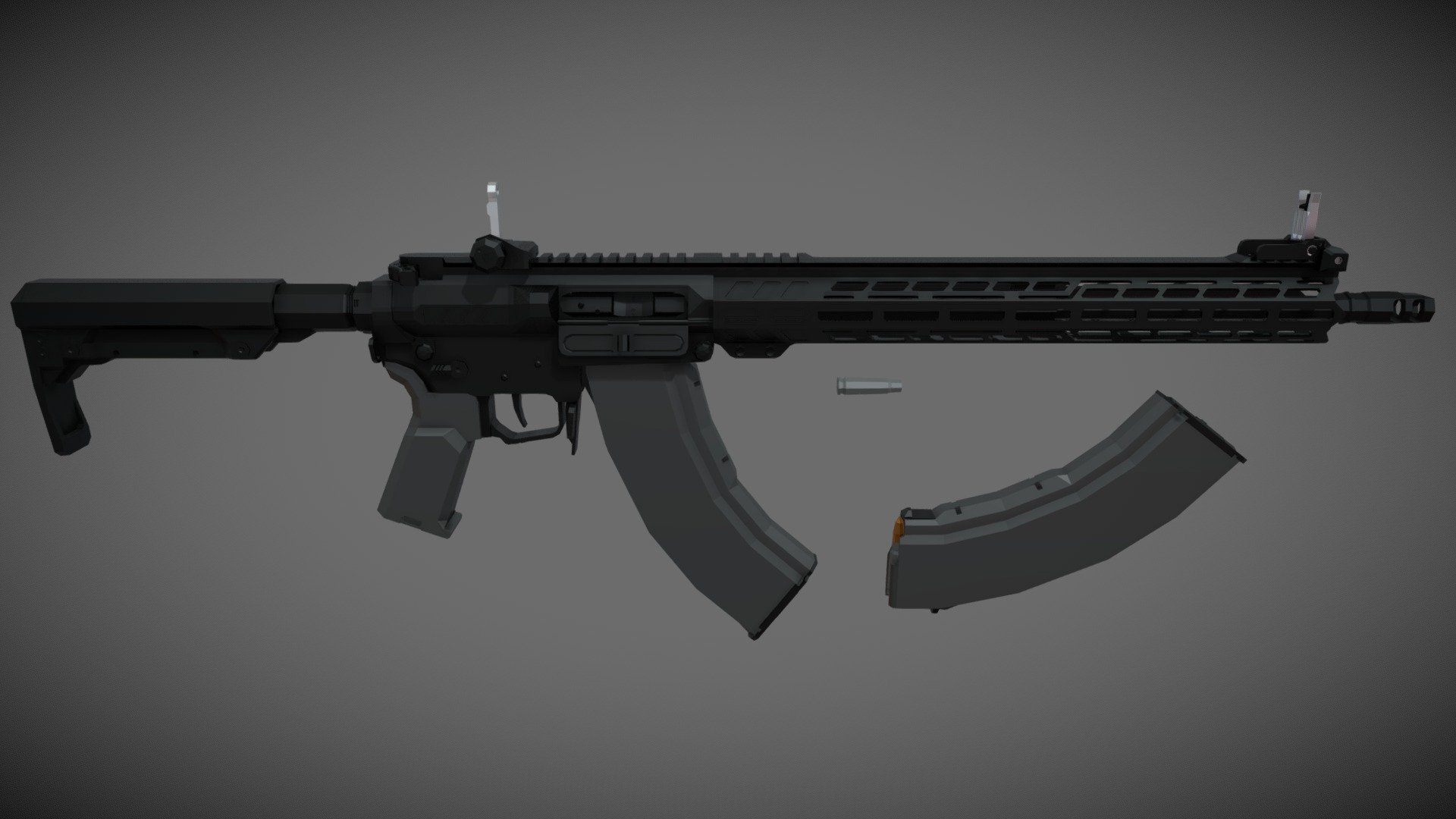 low-poly CMMG MK47 RESOLUTE - Download Free 3D model by D_U (@DU1701 ...