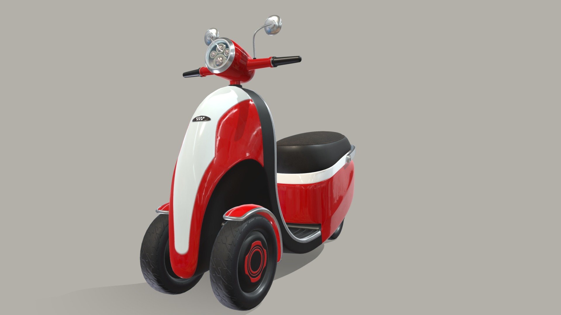 scooter_red - Buy Royalty Free 3D model by lemberovairina [1136644 ...