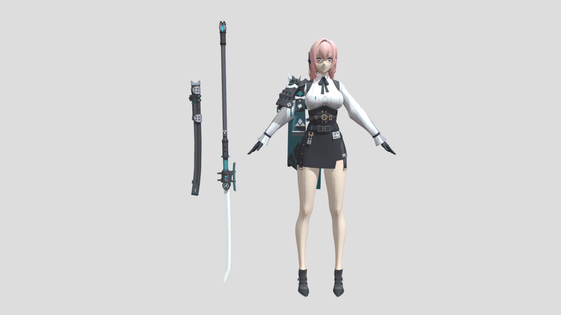 Tsukishiro Yanagi ZZZ - Download Free 3D model by ansaldotoys2 [1136966 ...