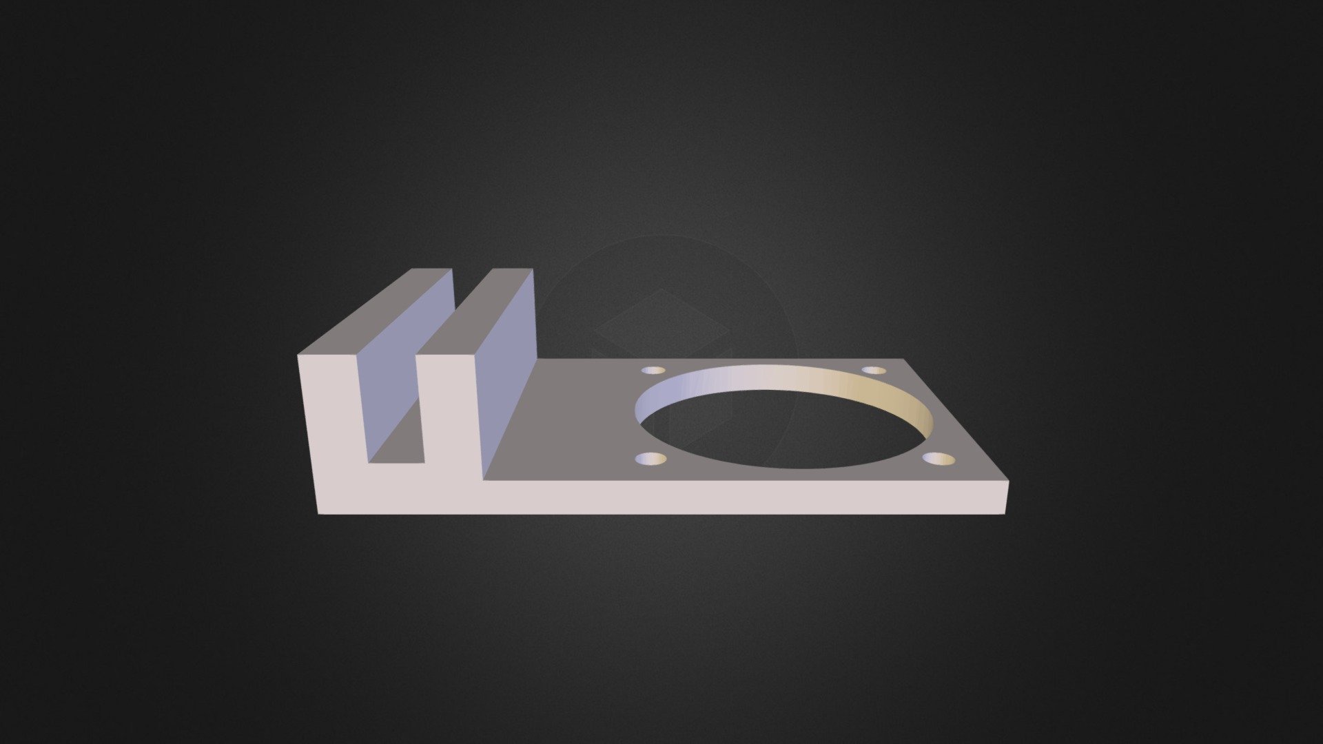 MakerFarm RAMPS 40mm Fan Bracket - 3D model by 3dindustries [1136ddd ...