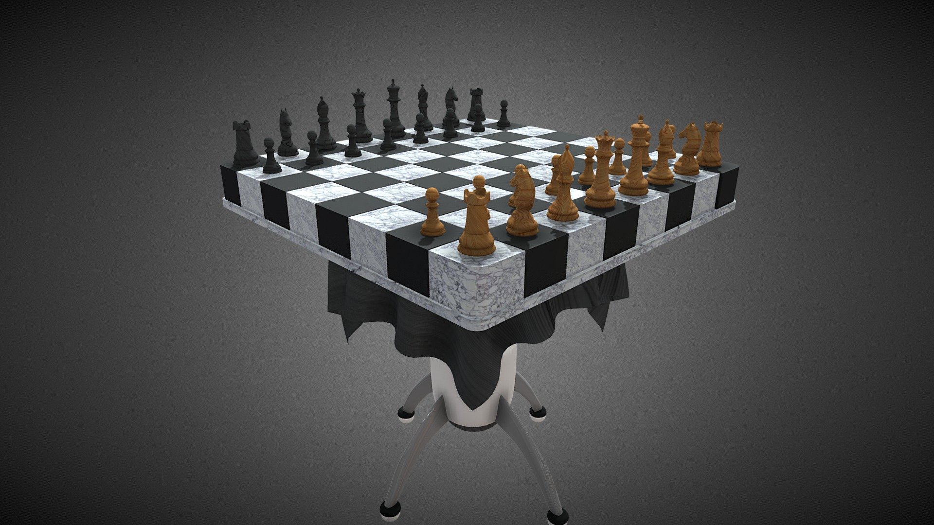 chess set - 3D model by 3Dice.studio [11392a7] - Sketchfab
