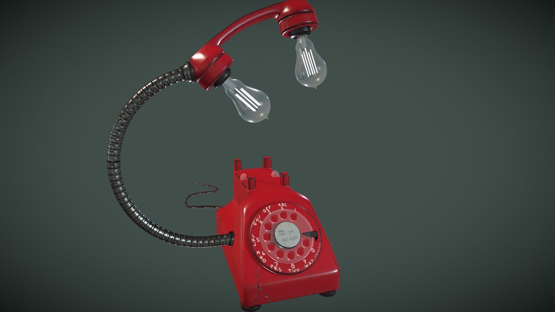 Vintage Phone Light - 3D model by Cayla Pair (@QueenCay) [11394bc ...