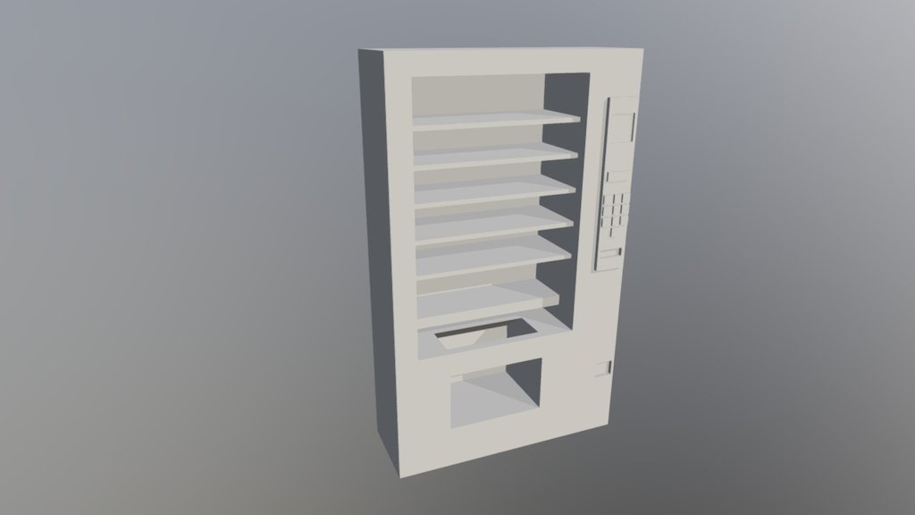 Low Poly Vending Machine (textureless) - 3D model by teckerzmj [1139d08 ...