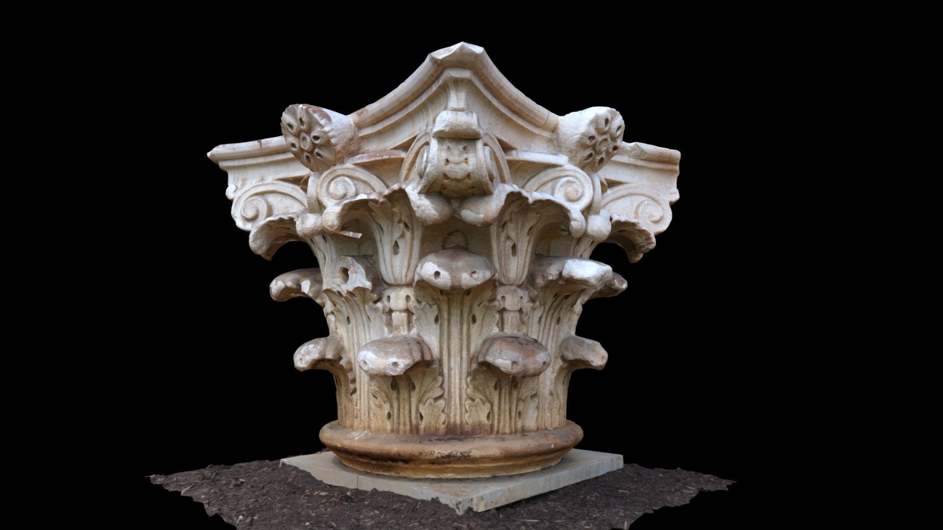 UVA Rotunda Column Capital #1 - Buy Royalty Free 3D model by Matthew ...