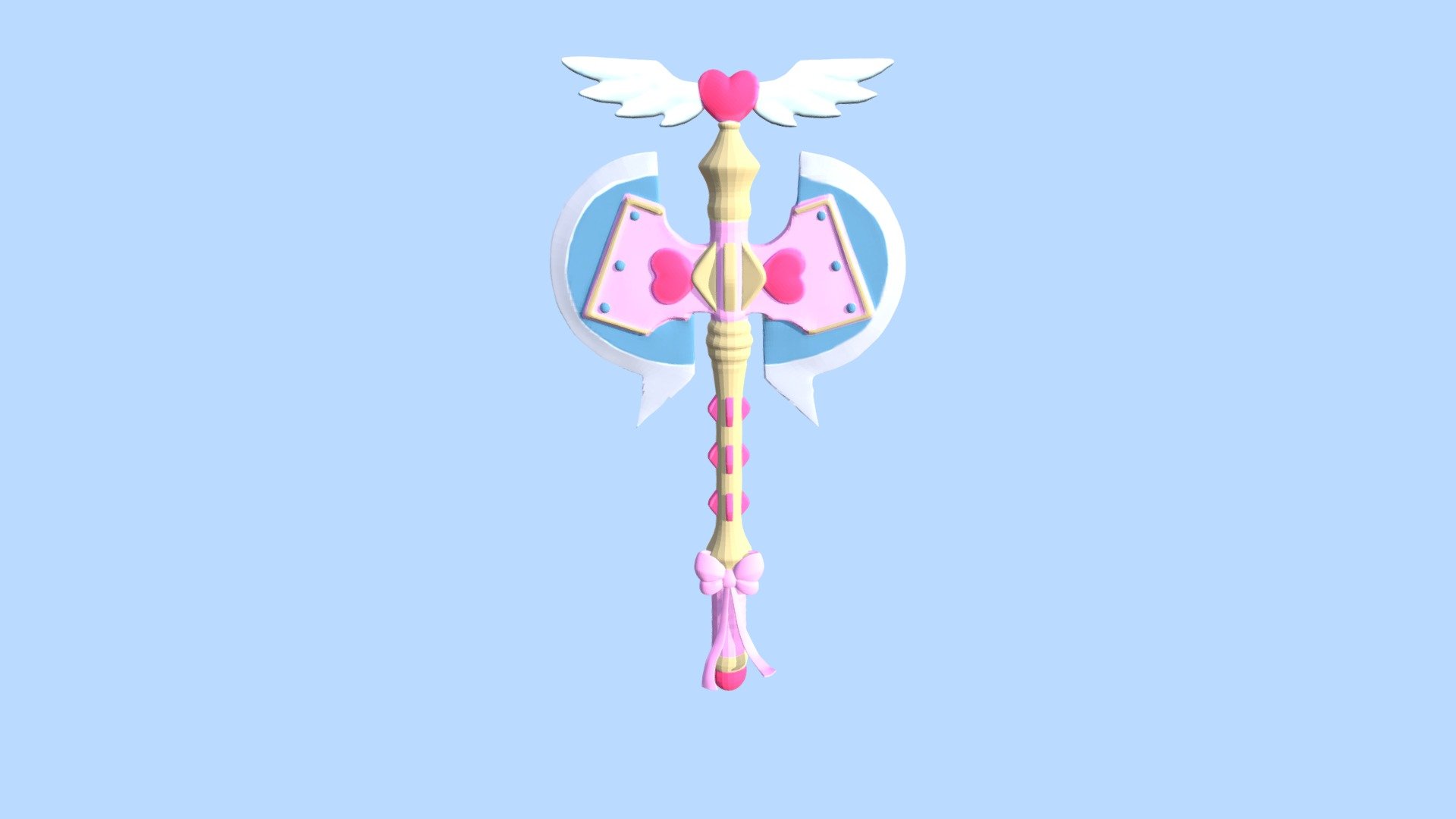 Magical Girl Axe - 3D model by trini [113d7e0] - Sketchfab