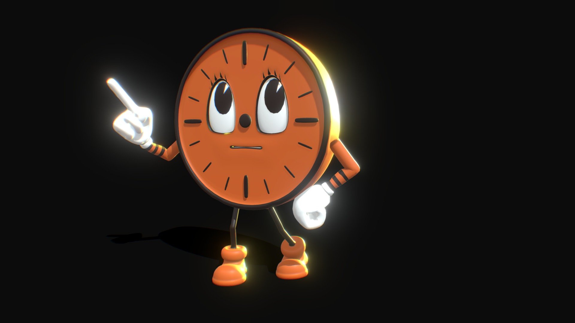 Miss Minutes - 3D model by Blueky [113de28] - Sketchfab