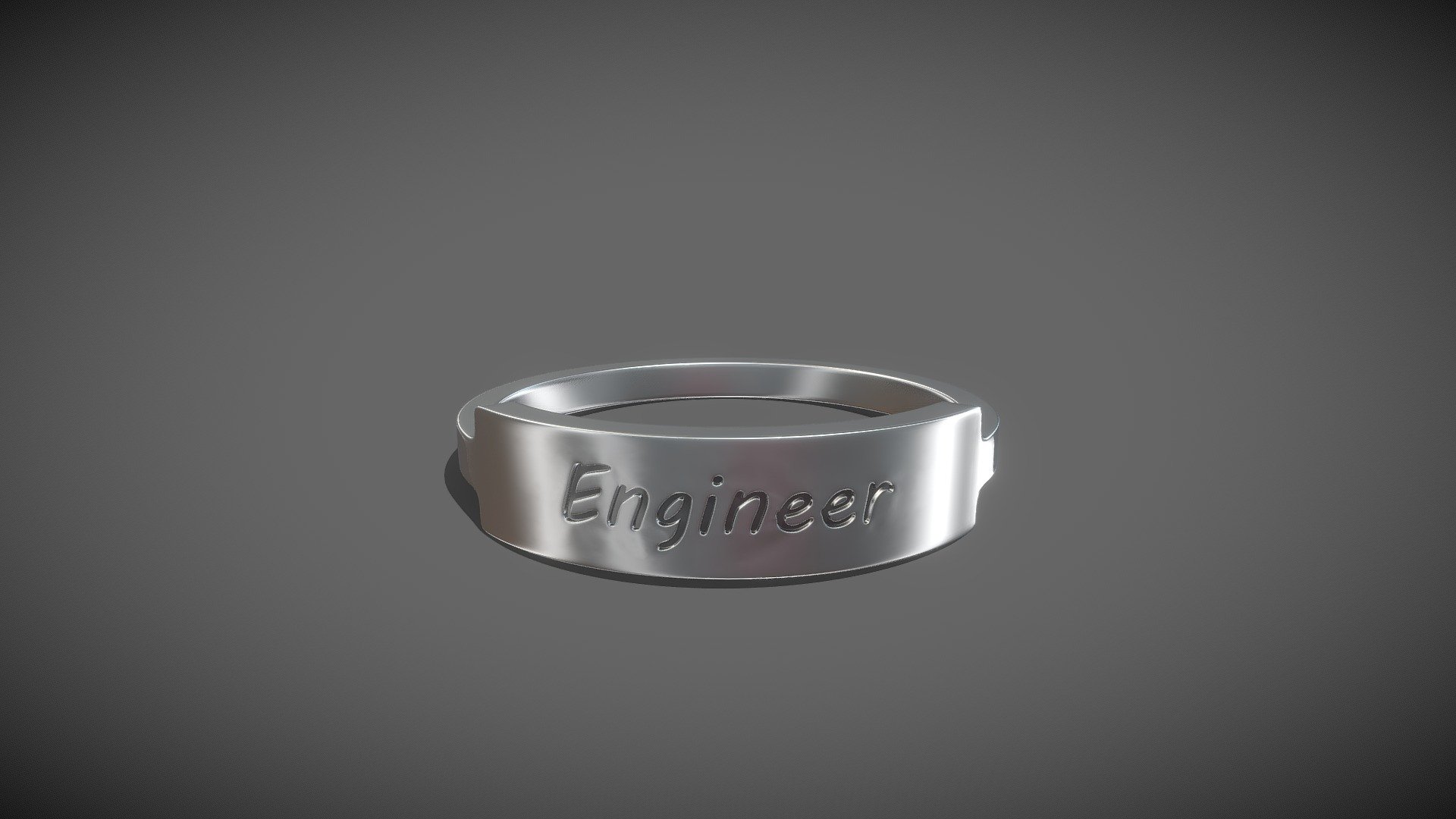 Engineer Ring Female Silver - Buy Royalty Free 3D model by Sandeep ...
