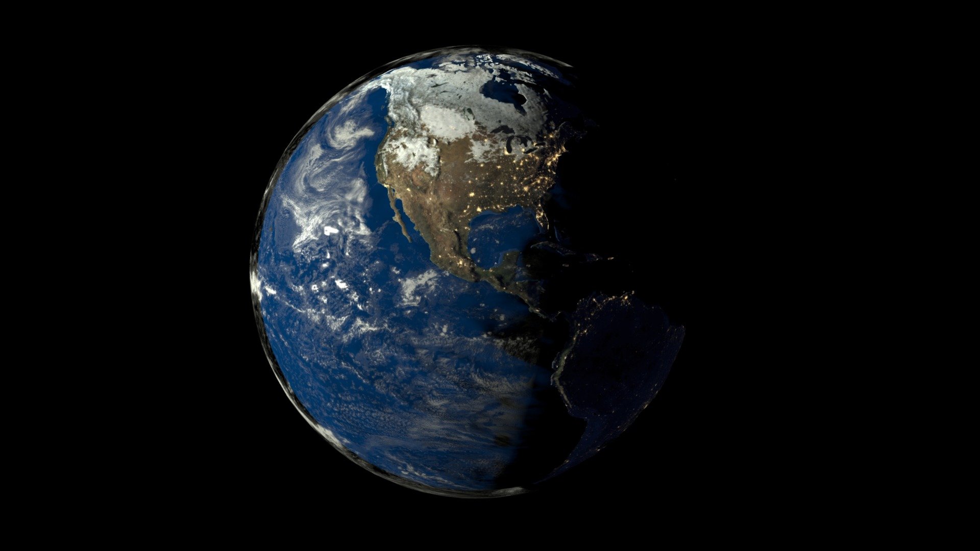 Realistic Earth w Terrain Clouds Ocean and Sky - Download Free 3D model ...