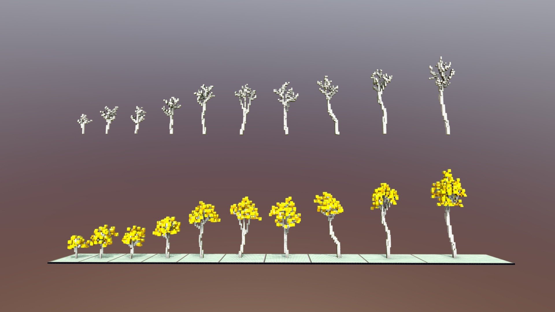 10 Custom Leaf Birch Trees - 3D model by Plutouthere [1142b39] - Sketchfab