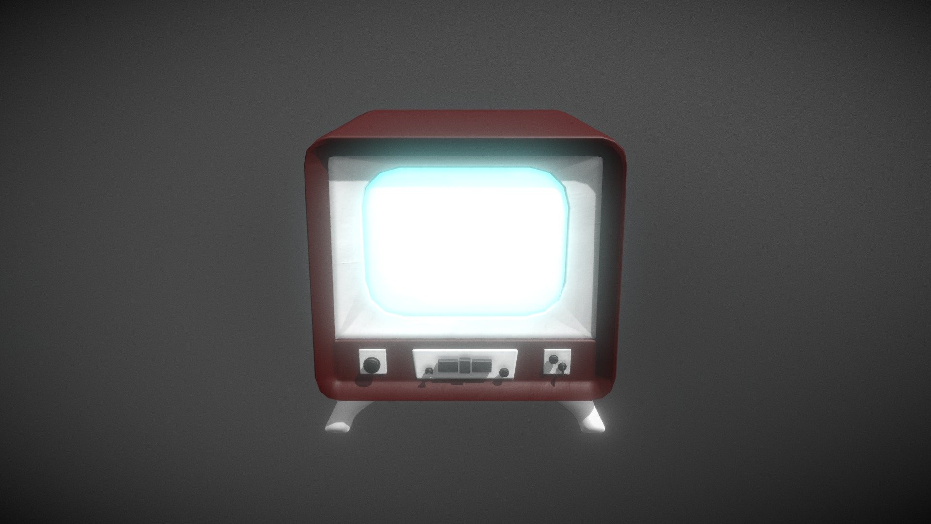 Retro TV - 3D model by VoxelFranz [11473cf] - Sketchfab