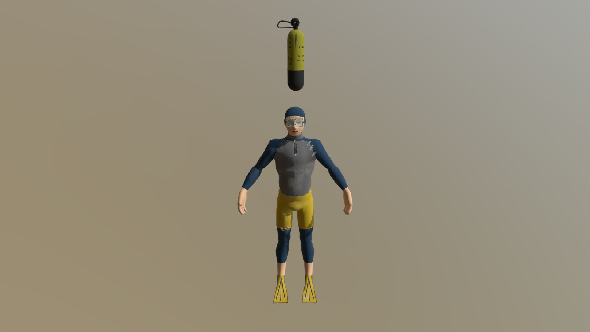 Diver - 3D model by artur.marti (@artur.marti.2016) [11484f7] - Sketchfab